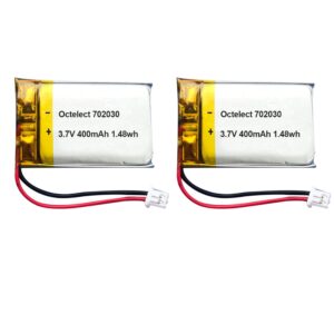 raewstco octelect 3.7v lithium ion battery 400mah 702030