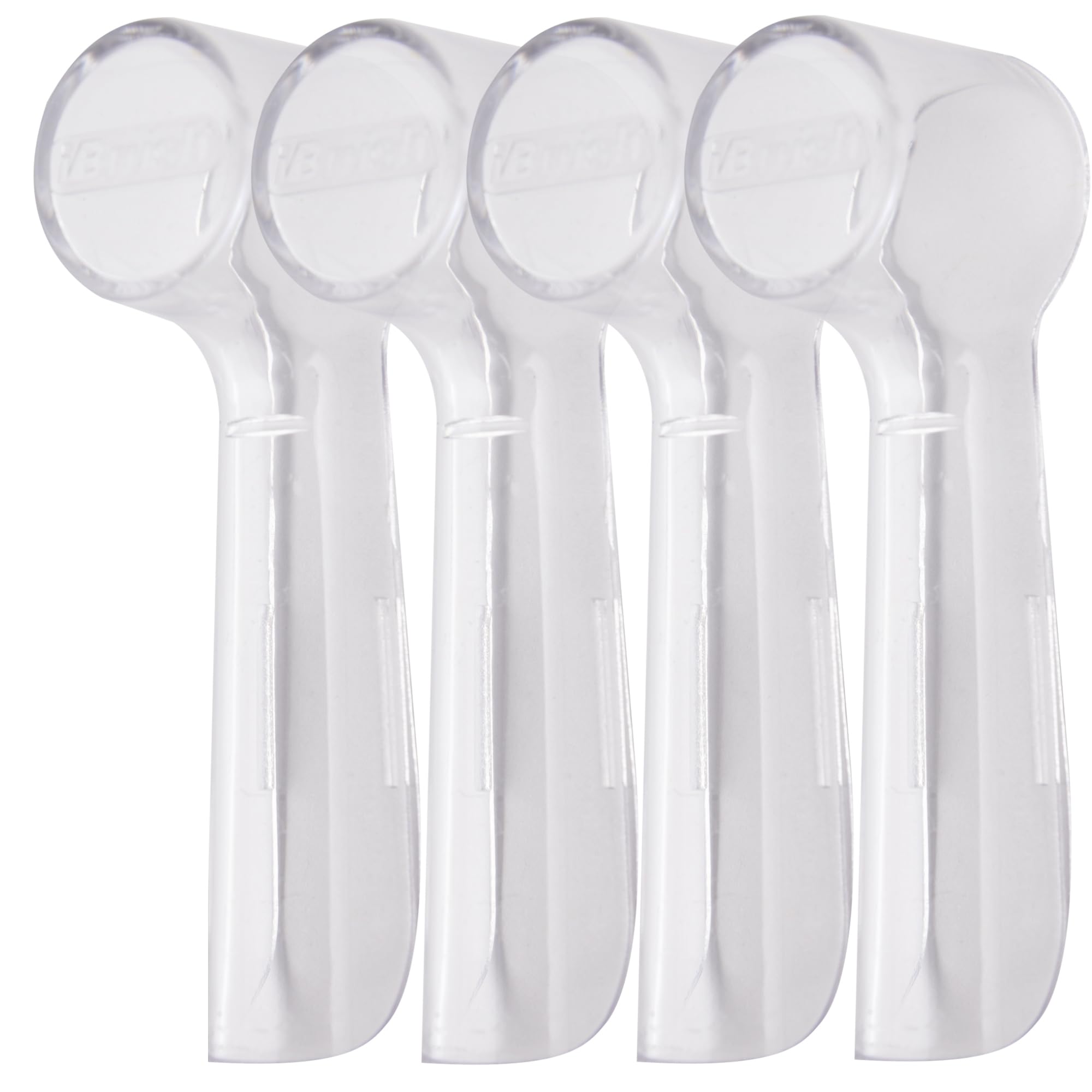 ibrush 4 Pack Protective Cover Cap Compatible with Oral B Replacement Heads, Fits for Cross Action Brush Heads and Pro 500, 1000, 1500 Electric Toothbrushes