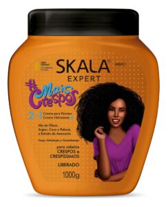 skala - expert - creme de tratamento 2 em 1 mais crespos 1 kg - (more curls 2 in 1 treatment cream net 33.81 oz)