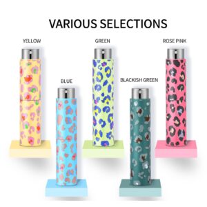 Lil Ray 8ML Refillable Perfume Atomizer Spray Bottle for Travel (5 PCS) Mini Sprayer Dispenser for Perfume Cologne Fragrance (5 Colors)