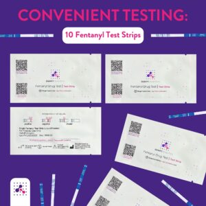 Signify Analytics Test Strip for Liquid and Powder Substances - 10 Pack (10 Test Strips) - Fast, Easy and Simple to Use