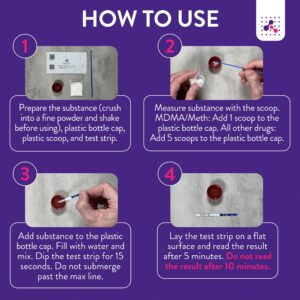 Signify Analytics Test Strip for Liquid and Powder Substances - 10 Pack (10 Test Strips) - Fast, Easy and Simple to Use