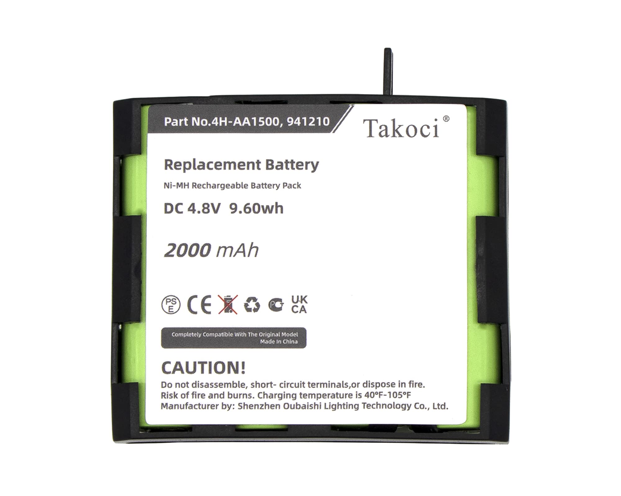 Gikysuiz Replacement Battery for Compex 4H-AA1500 Compatible with Sport Elite, Elite 2.0, Performance, Performance 2.0 and Edge, Edge 2.0,Compex Ni-MH 4H-AA1500 Battery 4.8V 2000mAh