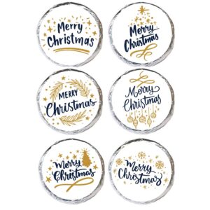 fujloy merry christmas thread-270 pcs 0.75 inch christmas stickers,9 design self adhesive circle label stickers,christmas envelope seals candy stickers. (merry christmas thread (019))