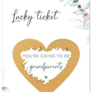 Joli Coon Pregnancy announcement scratch card - You are going to be grandparents - Baby announcement - Eucalyptus