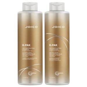 joico k-pak daily shampoo & conditioner set to repair damage, 33.8-ounce