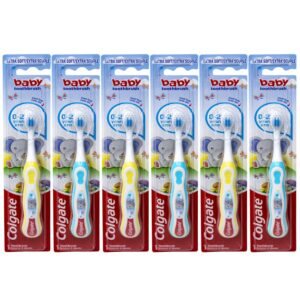 colgate my first baby toothbrush, extra soft, (colors vary) - pack of 6