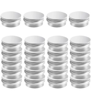 myyzmy 30 pack 1 oz aluminum tin jar with screw lid 30 ml round refillable containers