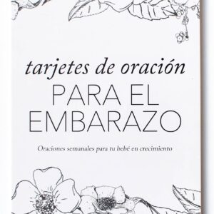 DUNCAN & STONE PAPER CO. Spanish Pregnancy Prayer Cards (20 Cards) - Pregnancy Announcement for Parents or Grandparents - Baby Prayer Cards for Mom to be Gift Basket