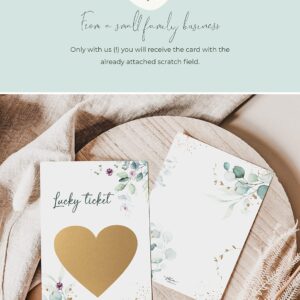 Joli Coon Pregnancy announcement scratch card - You are going to be grandparents - Baby announcement - Eucalyptus