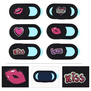 SOLUSTRE Camera Pcs/Set Webcam Cover Laptop Cover Slide Cover Slide Blocker Cover for Tablet Slide Pattern Web Desktop Phone Stickers