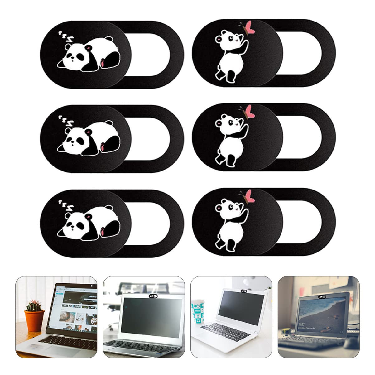 Mobestech 6pcs Cover Webcam Slide Cover Laptop Webcam Cover Webcam Privacy Computer Webcam Cover Adhesive Webcam Tablet Slide Web Slide