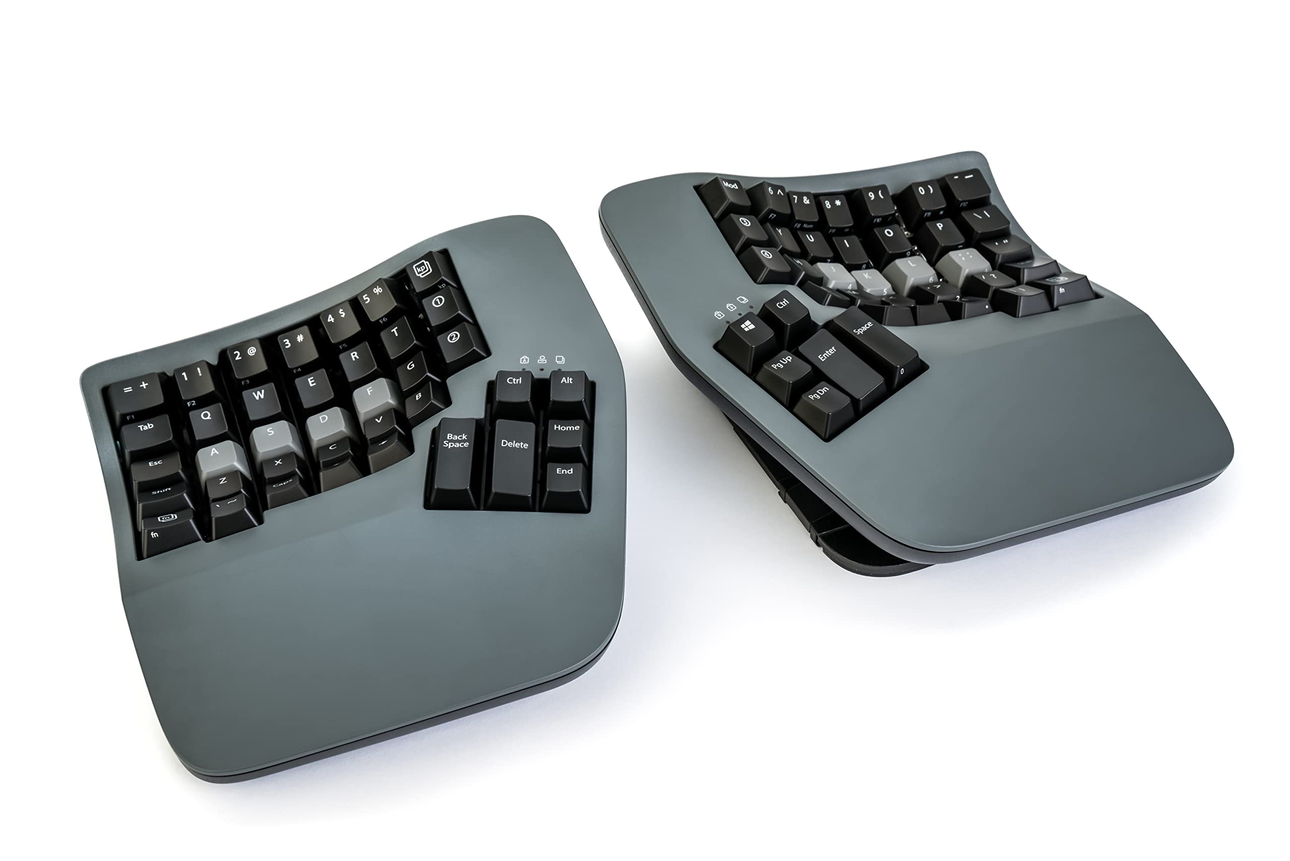 KINESIS Advantage360 Professional Split Ergonomic Keyboard - Bluetooth | Mechanical Switches | Fully Programmable Open Source | Contoured Shape | Adjustable Tenting | Backlit