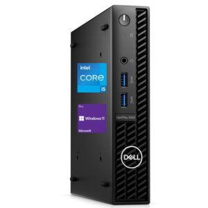 dell optiplex 3000 mff business desktop, 12th gen intel core i5-12500t, 32gb ram, 1tb pcie ssd, hdmi, displayport, rj-45, wired keyboard&mouse, wi-fi 6, windows 11 pro, black