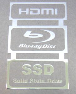 vath metal sticker compatible with hdmi, blu-ray disc, ssd (solid state drive) 20mm x 31mm [838]