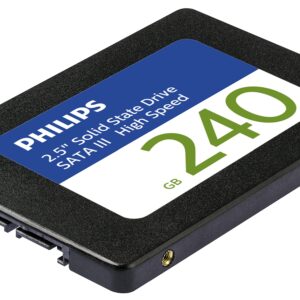 PHILIPS 240GB 2.5” SATA III Internal SSD, Solid State Drive, Up to 550MB/s Read