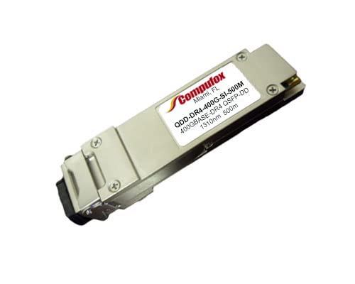 400GBASE-DR4 QSFP-DD PAM4 Silicon Photonics Transceiver Module (SMF, 1310nm, 500m, MTP/MPO, DOM) for Arista, Dell, Juniper and Others.