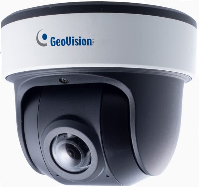 Geovision GV-PDR8800 8MP H.265 Super Low Lux WDR Pro IR Fixed Rugged IP Dome Camera with 1.68 mm Lens, 180° Panoramic View, Built-in Microphone