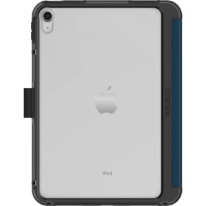 OtterBox Symmetry Folio Series case for iPad 10th Gen (ONLY) - Coastal Evening (Clear/Black/Blue), Ultra-Sleek Design, Multiple Viewing Positions, Magnetic Sleep/Wake Cover