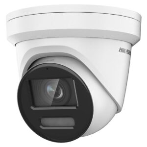 hik-vision ip camera ds-2cd2387g2-lu 4k 8mp poe ip turret dome camera, 247 full color night version, 2.8mm lens, ip67, ik10, h.265+, wdr built in mic, english version compatible with hik vision nvr