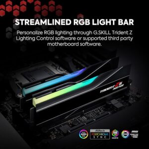 G.SKILL Trident Z5 Neo RGB Series (AMD Expo) DDR5 RAM 32GB (2x16GB) 5600MT/s CL30-36-36-89 1.25V Desktop Computer Memory UDIMM - Matte Black (F5-5600J3036D16GX2-TZ5NR)