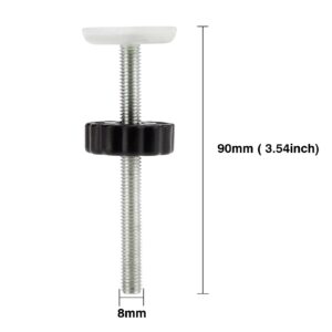 Pet Gates Spindle Rods 8mm(M8) - Replacement Parts Threaded Screw Bolts Hardware Kit Wall Protector for Baby Pressure Mounted Safety Door & Pet Stair Gates (Black, M8 9CMLong)