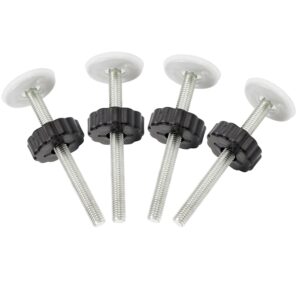 pet gates spindle rods 8mm(m8) - replacement parts threaded screw bolts hardware kit wall protector for baby pressure mounted safety door & pet stair gates (black, m8 9cmlong)