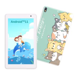 android 13 kids tablet 10 inch tablet for kids, 8gb ram 64gb rom toddler tablets, 8mp dual camera, educational games parental control, tablet with kids software pre-installed kid-proof youtube netflix