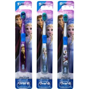 oral-b disney frozen toothbrush, 3+ yrs, extra soft (characters vary) - pack of 3