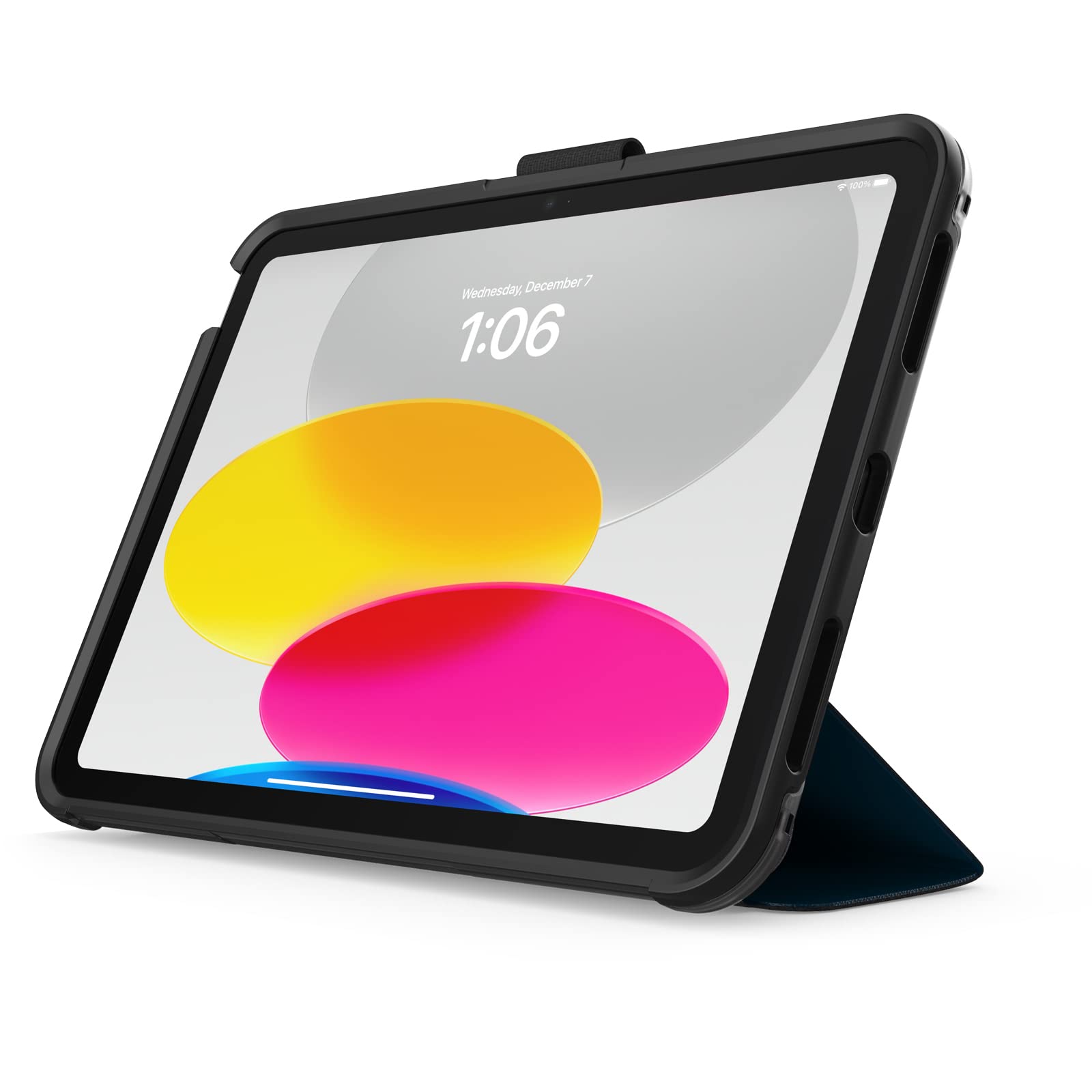 OtterBox Symmetry Folio Series case for iPad 10th Gen (ONLY) - Coastal Evening (Clear/Black/Blue), Ultra-Sleek Design, Multiple Viewing Positions, Magnetic Sleep/Wake Cover