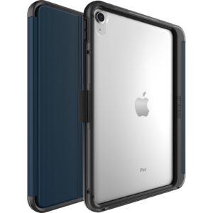 otterbox symmetry folio series case for ipad 10th gen (only) - coastal evening (clear/black/blue), ultra-sleek design, multiple viewing positions, magnetic sleep/wake cover