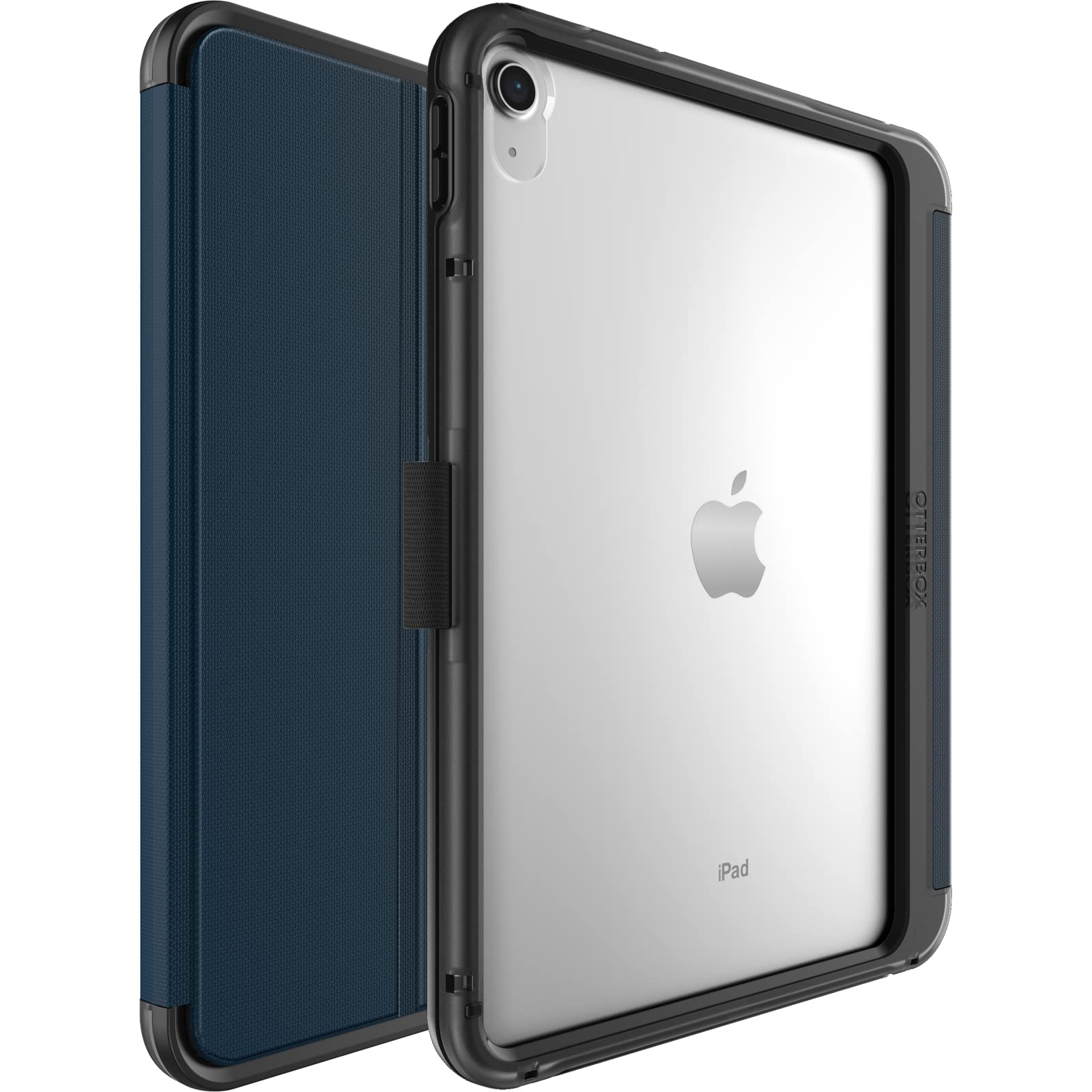 OtterBox Symmetry Folio Series case for iPad 10th Gen (ONLY) - Coastal Evening (Clear/Black/Blue), Ultra-Sleek Design, Multiple Viewing Positions, Magnetic Sleep/Wake Cover