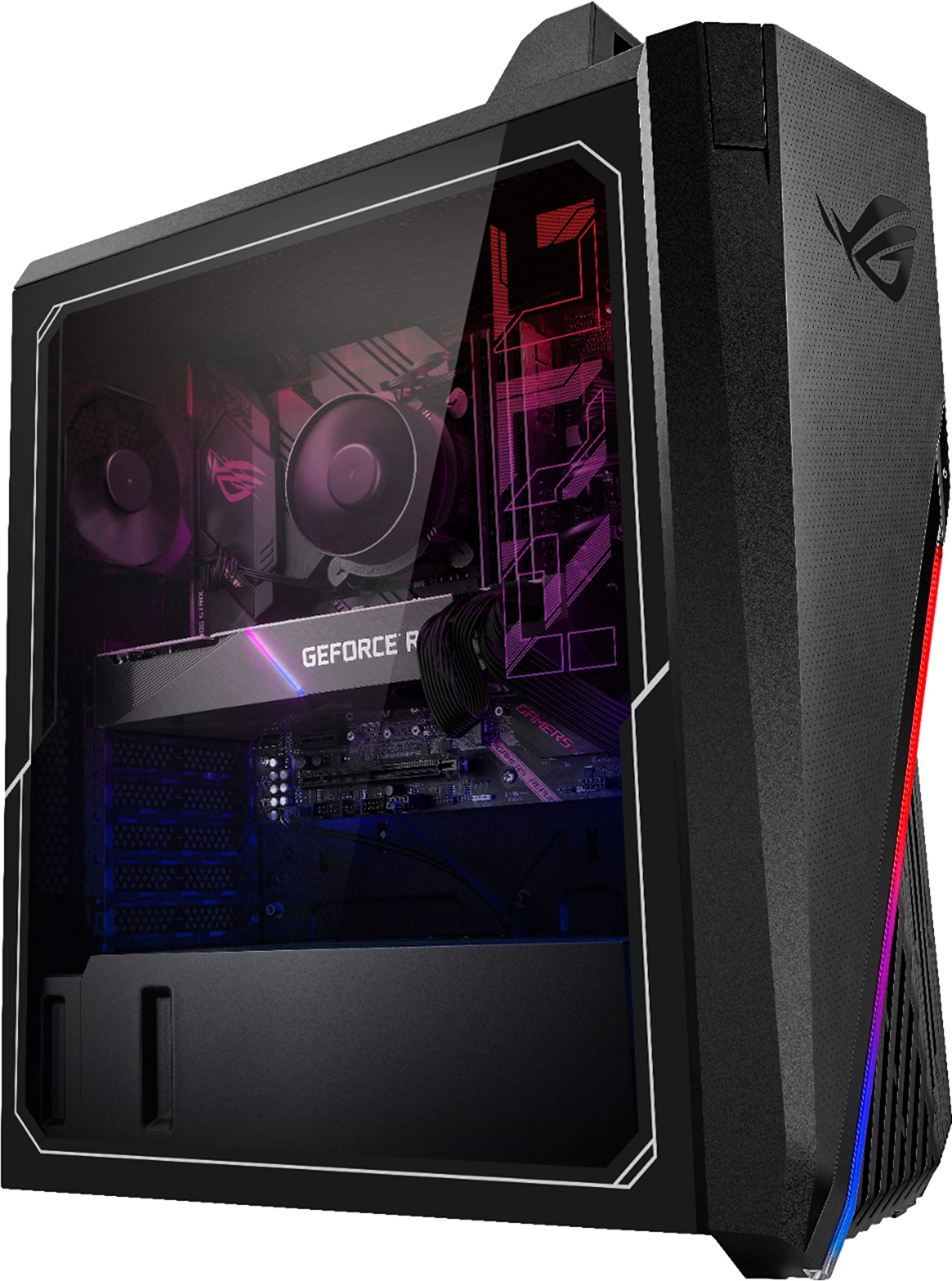 Asus ROG Strix G15 Gaming Desktop, Intel 11th Generation Core i7-11700KF Processor, NVIDIA GeForce RTX 3080 10GB GDDR6, HDMI, WiFi, Windows 10, Black (64GB RAM | 2TB SSD + HDD)