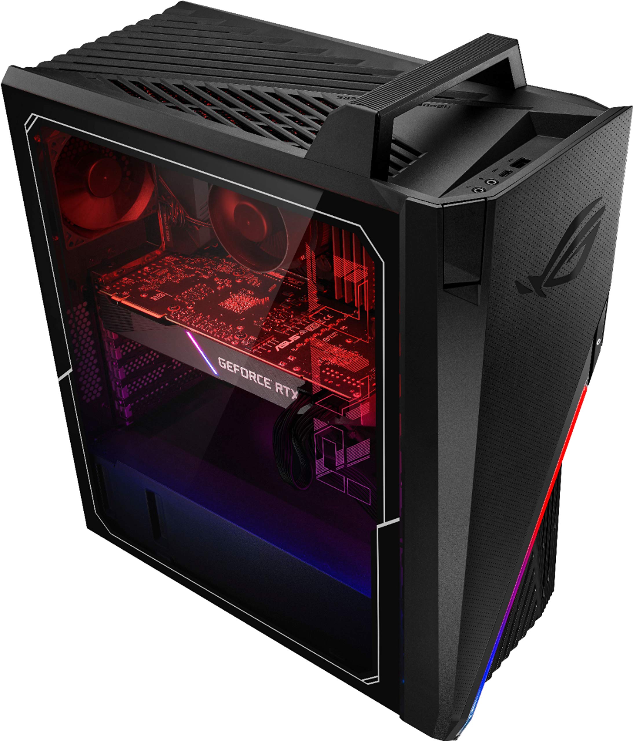 Asus ROG Strix G15 Gaming Desktop, Intel 11th Generation Core i7-11700KF Processor, NVIDIA GeForce RTX 3080 10GB GDDR6, HDMI, WiFi, Windows 10, Black (64GB RAM | 2TB SSD + HDD)