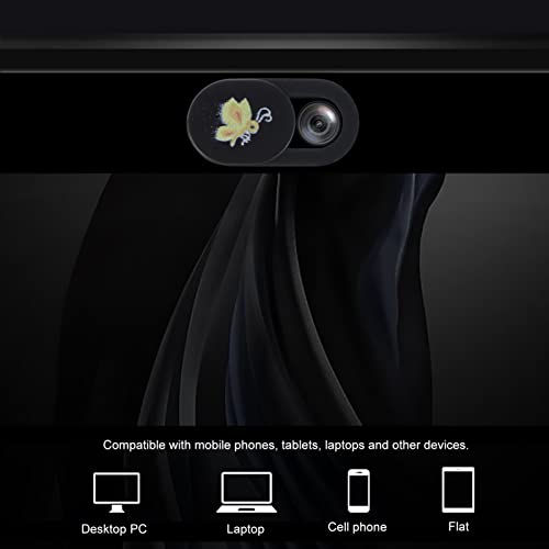 SOLUSTRE Computers Laptops 4pcs Peeping for Blocking Covers Mobile Tablet Web Slider Camera Anti Privacy Webcam Slide Cover Your Slide, Phone Laptop Cute Pattern Computer Decoration Computer Camera