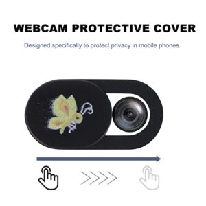 SOLUSTRE Computers Laptops 4pcs Peeping for Blocking Covers Mobile Tablet Web Slider Camera Anti Privacy Webcam Slide Cover Your Slide, Phone Laptop Cute Pattern Computer Decoration Computer Camera