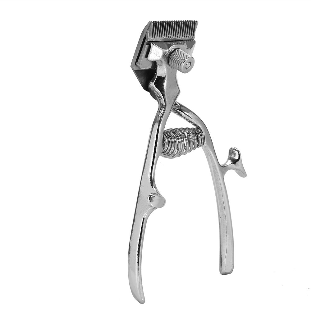 Hand Hair Clipper, Stainless Steel Manual Hair Clipper Old Fashion Low Noise Hair Trimmer Classic Non Electric Haircut Hand Push Manual Haircut Tool