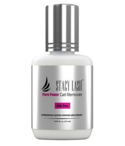 eyelash extension remover by stacy lash (0.51 fl.oz / 15 ml) / odorless lash remover for lash extensions / 60 sec dissolution lash glue remover/professional lash tech supplies