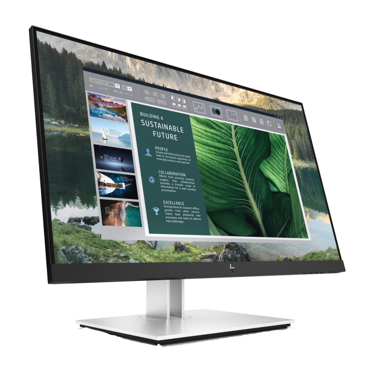 HP E24u G4 FHD Monitor 23.8", FHD 91920x1080, 250 nits, USB Type-C, DisplayPort1.2, USB-A(4), On-Screen Controls, Pivot Rotation, Anti-Glare (Renewed)