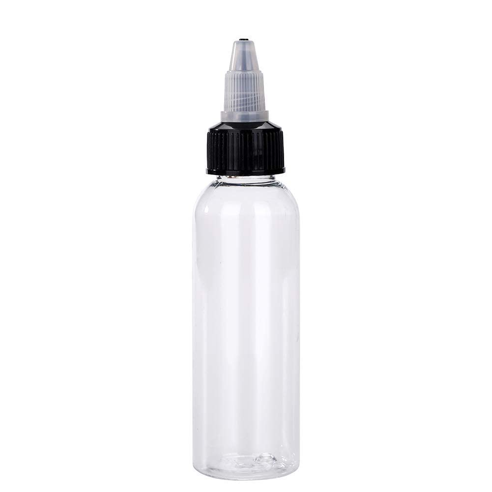 KingWei LDPE Plastic Extruded Liquid Bottle,Squeeze Bottle,Dropper Dispensing Bottle,10Pcs 2oz Bottles,Laboratory wash Bottle,drip Bottle,Watercolor Pigment Bottle, Ink Discharge Bottle