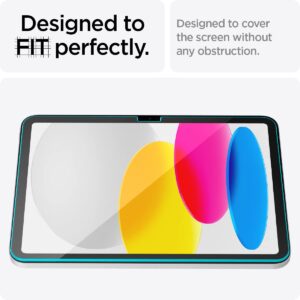 Spigen Tempered Glass Screen Protector [GlasTR EZ Fit] Designed for iPad 10th Generation 10.9 inch (2022) [9H Hardness/Case-Friendly]