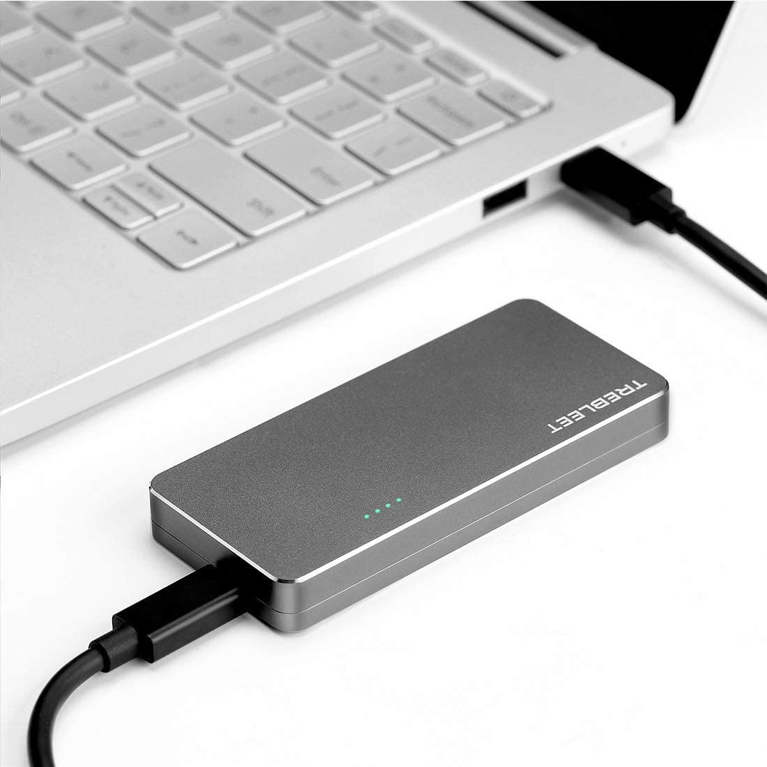 TREBLEET USB4 SSD Enclosure Compatible with Thunderbolt 3, Thunderbolt 4, 40Gbps to NVME M.2 2280 Hard Drive Case,Compatible with New M1 CPU