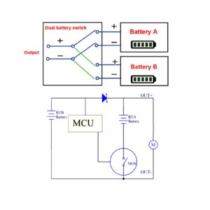 Copgge 40A 72V Dual Battery Parallel Connector XT60 Parallel Battery Converter for Increase The Capacity by Connecting Two Batteries in Parallel Equalization Module