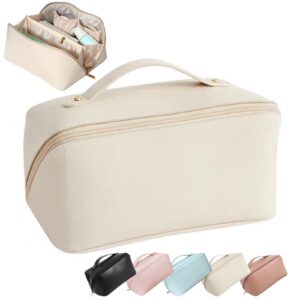 ovenot travel cosmetic bag - multifunctional makeup bag for easy access, waterproof, large-capacity, with handle and divider