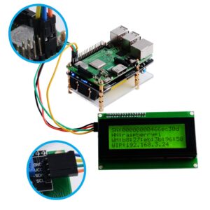 GeeekPi IIC I2C TWI Serial LCD 2004 20x4 Display Module with I2C Interface Adapter Yellow Backlight for Raspberry Pi Arduino STM32 DIY Maker Project BPI Tinker Board Electrical IoT Internet of Things