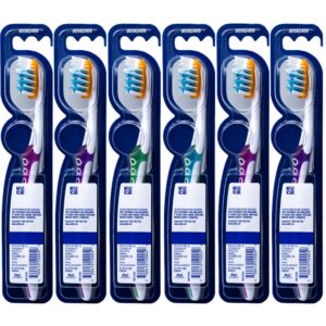 oral-b pro-flex toothbrush, expert clean, soft (colors very) - pack of 6