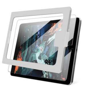 kingblanc [1-touch installation screen protector for ipad 9th/8th/7th generation 2021/2020/2019 10.2 inch/10.5 inch ipad air 3rd gen 2019/ipad pro 10.5 2017 tempered glass with auto alignment kit