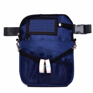 nurse fanny pack, multi compartment nursing fanny pack with pockets | utility waist bag for work supplies, suit for nurses, rn, vet, emt(blue)