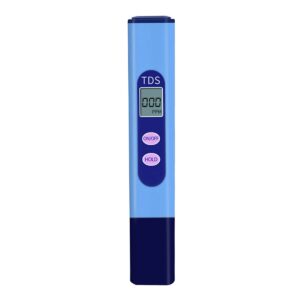 tds tester, electronic water meter with 0-9990 ppm measurement range portable for the aquaculture industry, swimming pools, household tap water quality testing (blue)