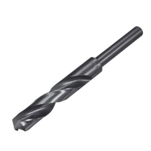 ta-vigor 16mm reduced shank drill bit, 5/8" drill bit high speed steel hss 6541 black oxide with 1/2 inch straight shank- perfect for drilling steel,copper,aluminum alloy